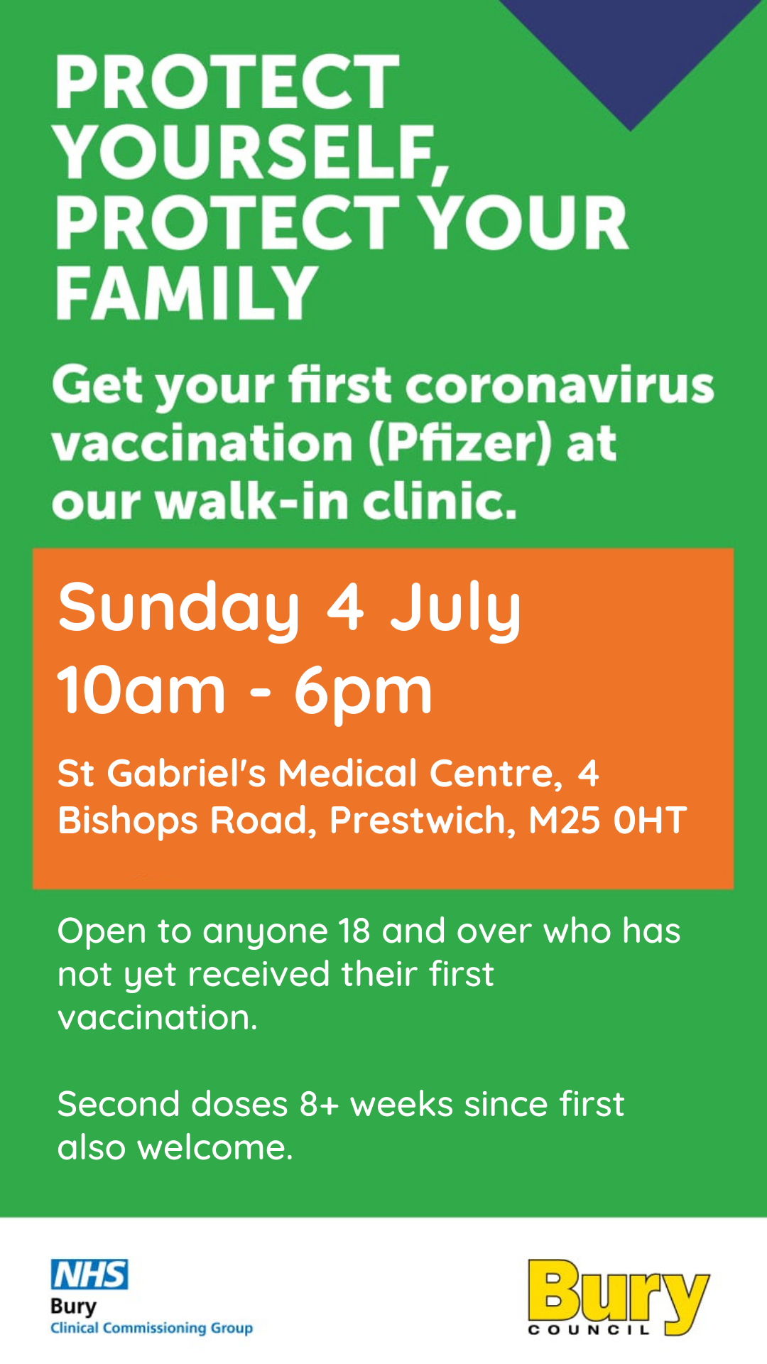 Pfizer st gab whatsapp 4 july – Longfield Medical Practice